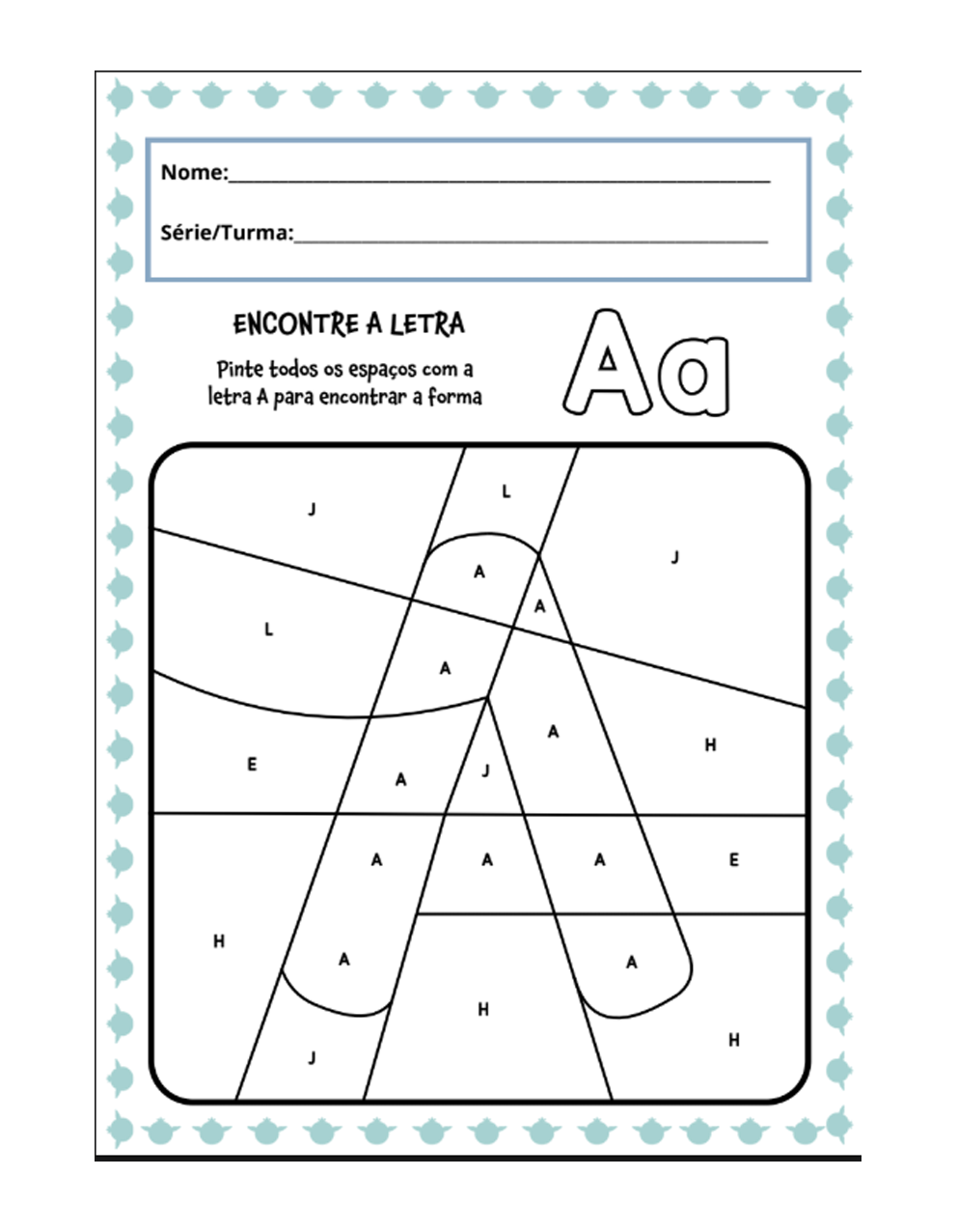 Atividades – Bebeto e o Alfabeto